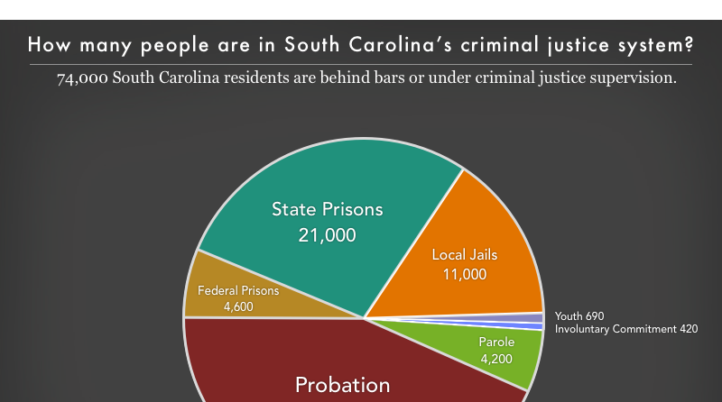 South Carolina correctional control pie chart 2018 | Prison Policy ...