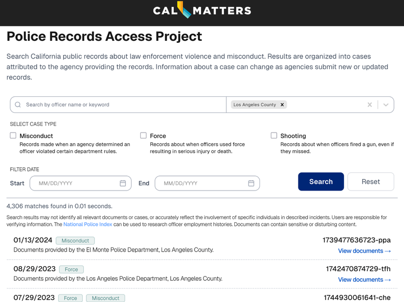 Resource spotlight: Data projects tracking police misconduct, use of ...