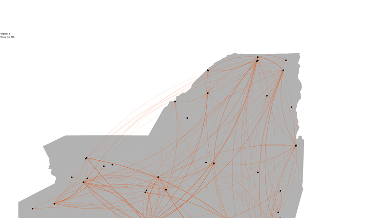 Prison transfers in New York State between 2021 and 2022,... | Prison ...