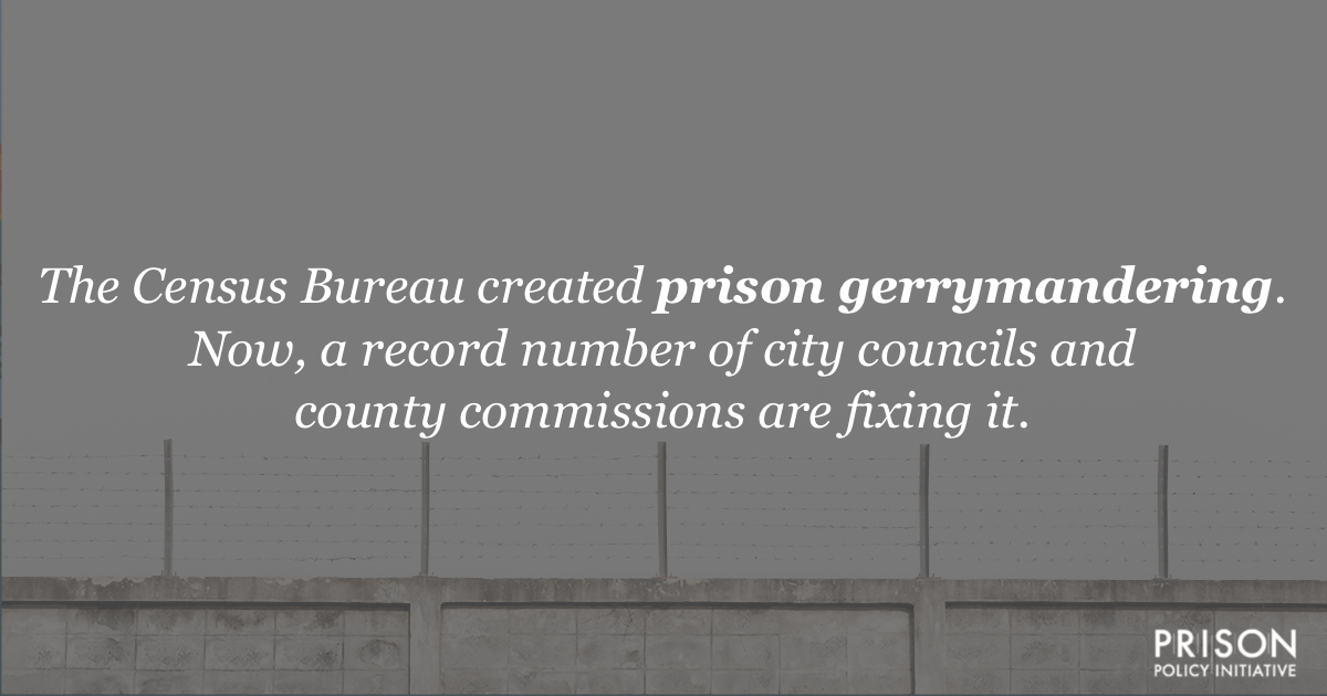 A record number of city councils and county commissions tackled prison gerrymandering after the ...