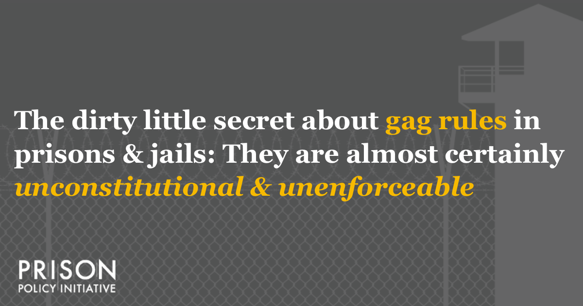 How journalists can push back on prison and jail “gag rules” | Prison ...