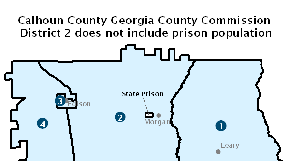 Calhoun County Georgia: County Commission Districts | Prison Policy ...