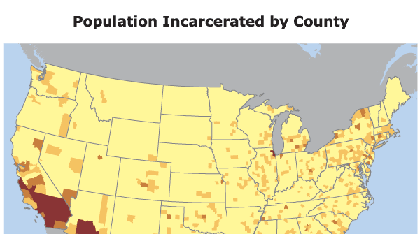 Population Incarcerated by County | Prison Policy Initiative