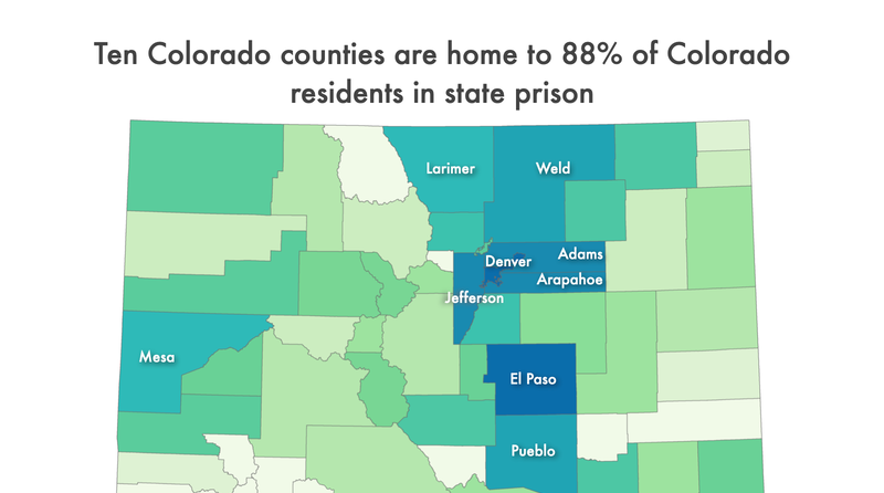 Ten Colorado counties are home to 88% of Colorado residents... | Prison ...