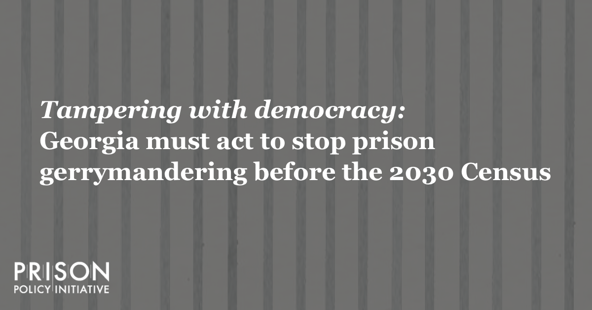 Federal Census policy breaks Georgia’s democracy — state lawmakers can fix it | Prison ...