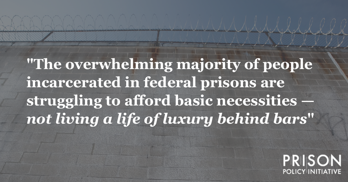 Federal prison rules push for “financial responsibility” while ...