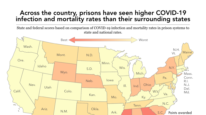Across the country, prisons have seen higher COVID-19... | Prison ...