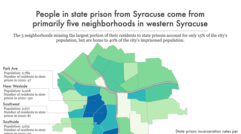 People in state prison from Syracuse come from primarily... | Prison Policy Initiative