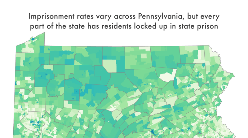 Imprisonment rates vary across Pennsylvania, but every part... | Prison ...