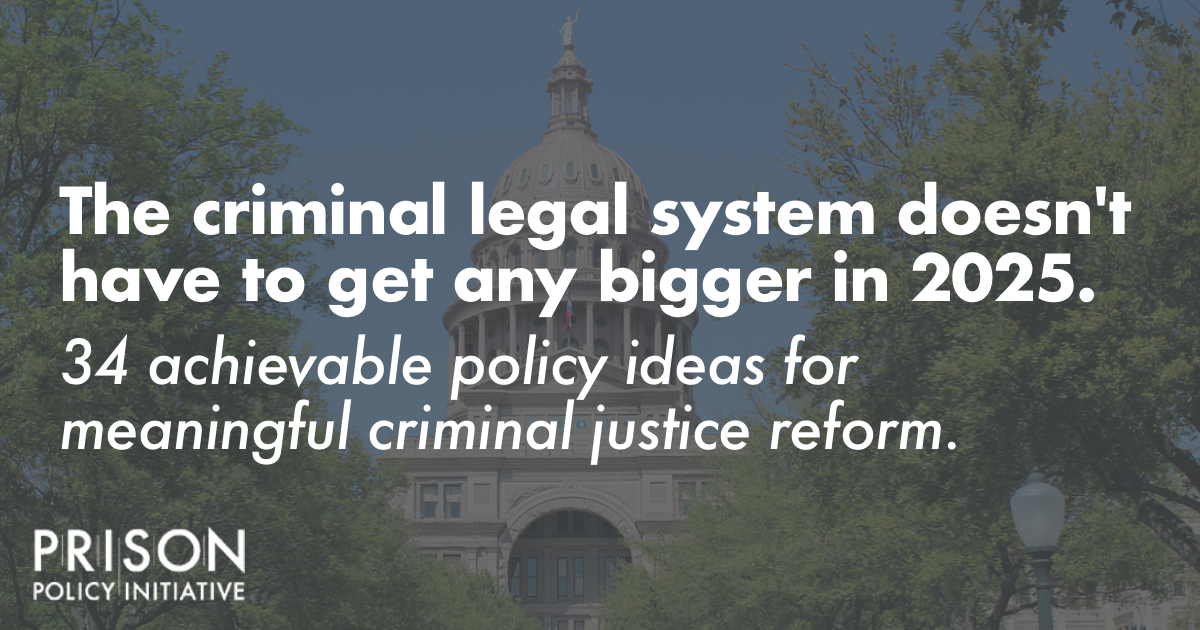 Winnable criminal justice reforms in 2025 | Prison Policy Initiative